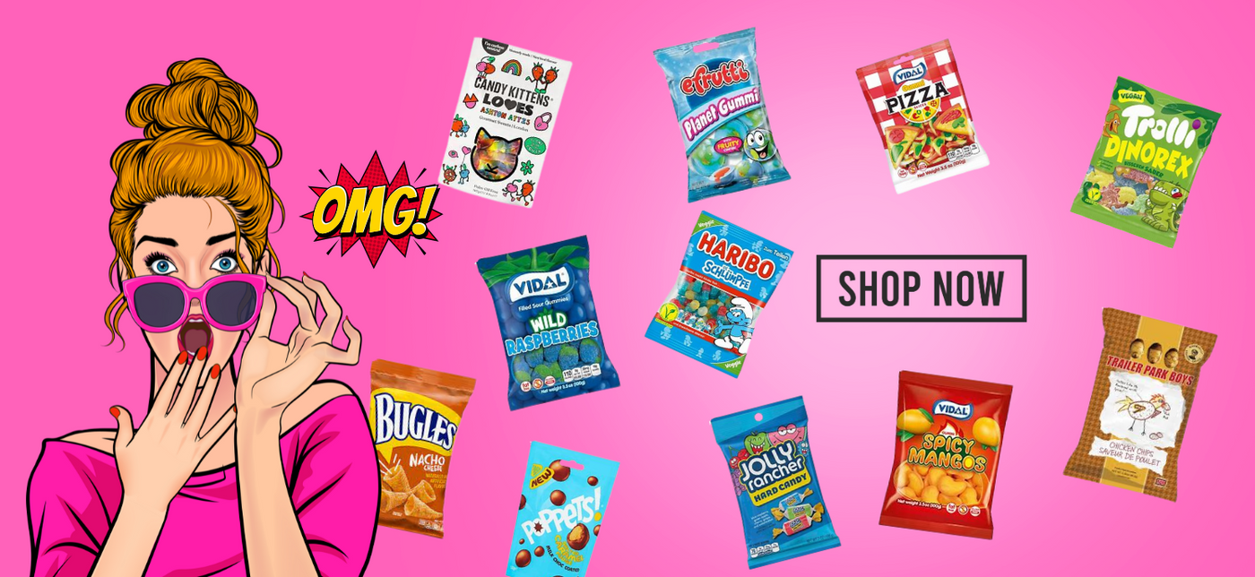 Amazing Selections of Retro and Imported Candy, Snacks, and Beverages ...